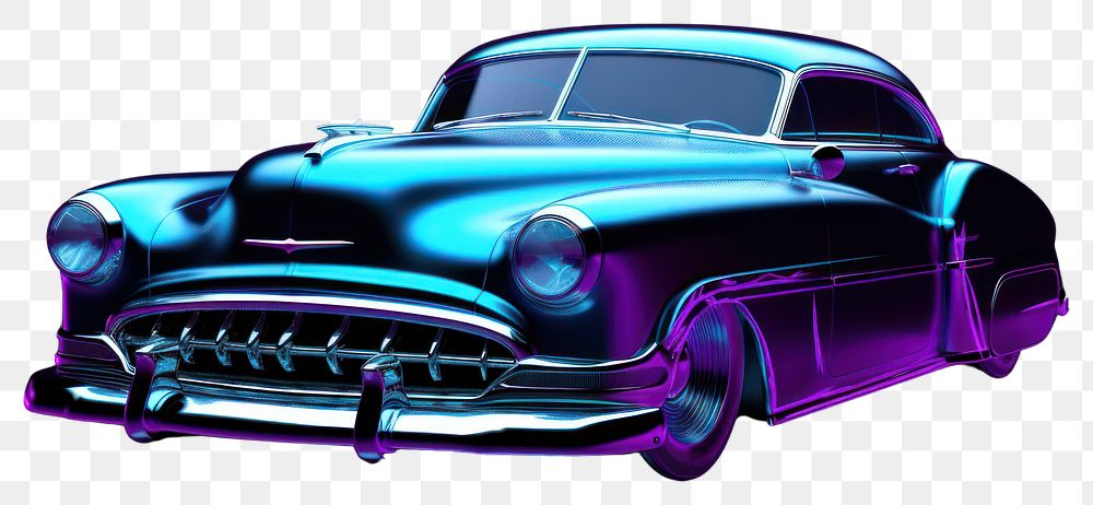 PNG Neon car vehicle purple | Free PNG - rawpixel