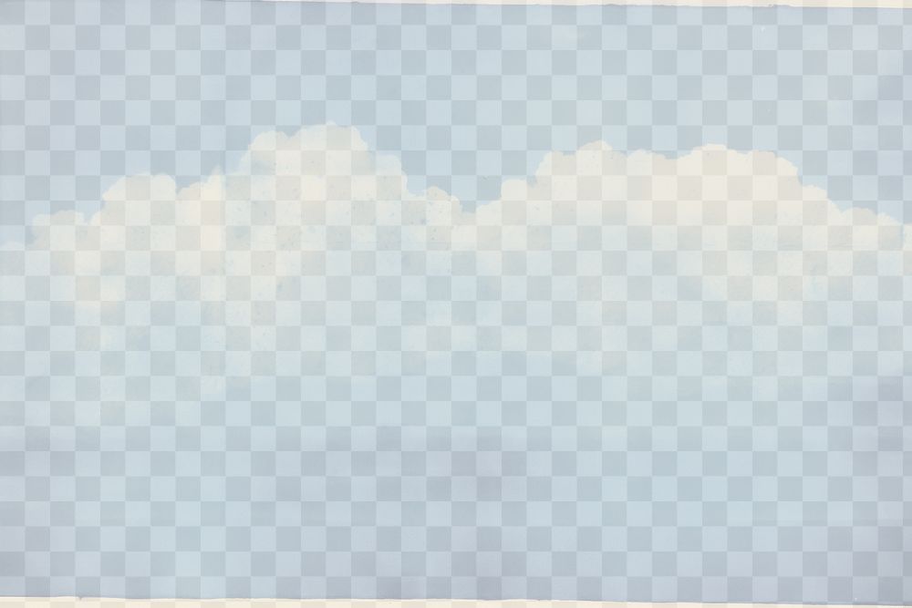 Vintage cyanotype cloud png paint | Free PNG - rawpixel
