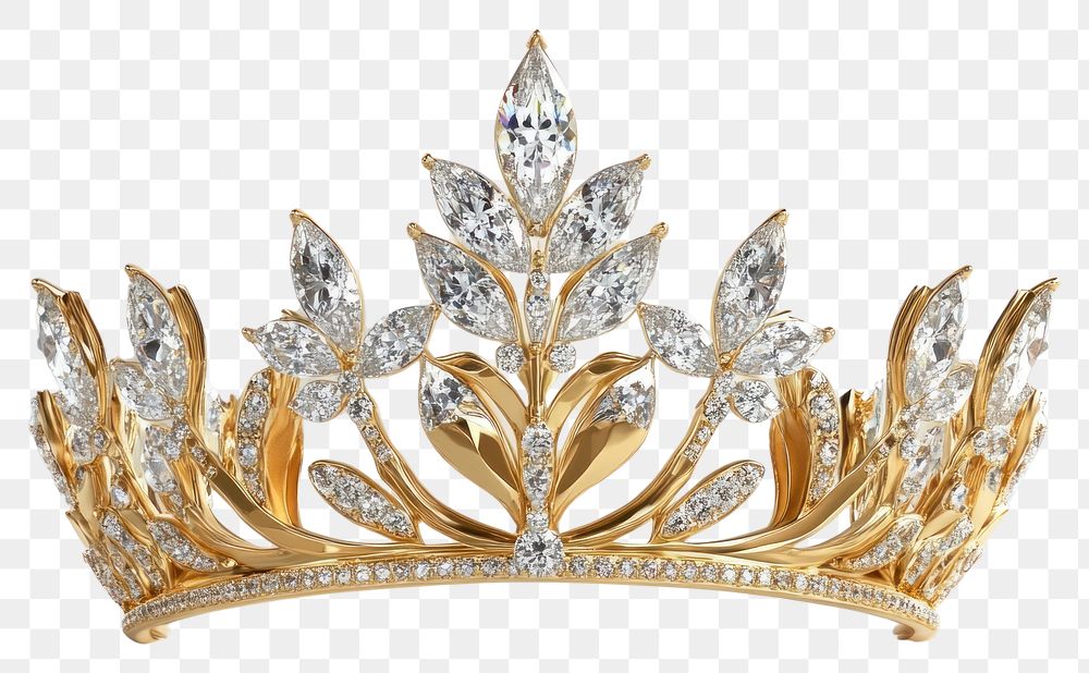 PNG Elegant gold diamond crown | Free PNG - rawpixel