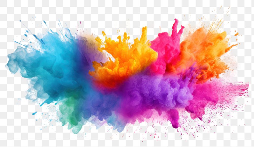 PNG Vibrant colorful abstract paint | Free PNG - rawpixel