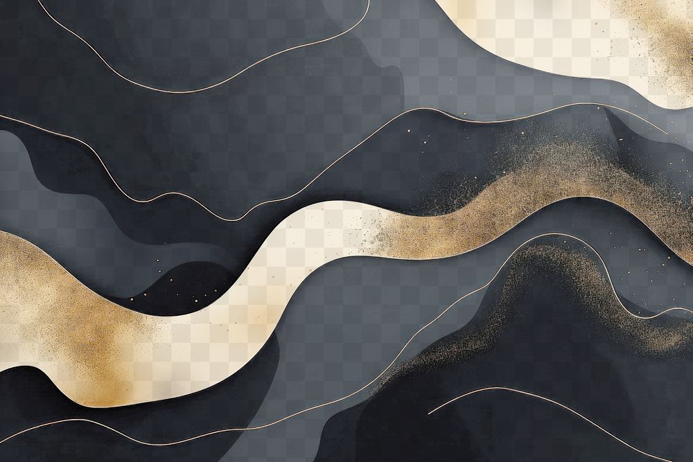 Elegant abstract gold waves png | Free PNG - rawpixel