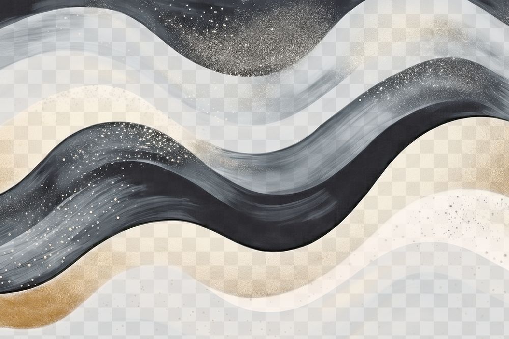 Abstract wavy gold black png | Free PNG - rawpixel