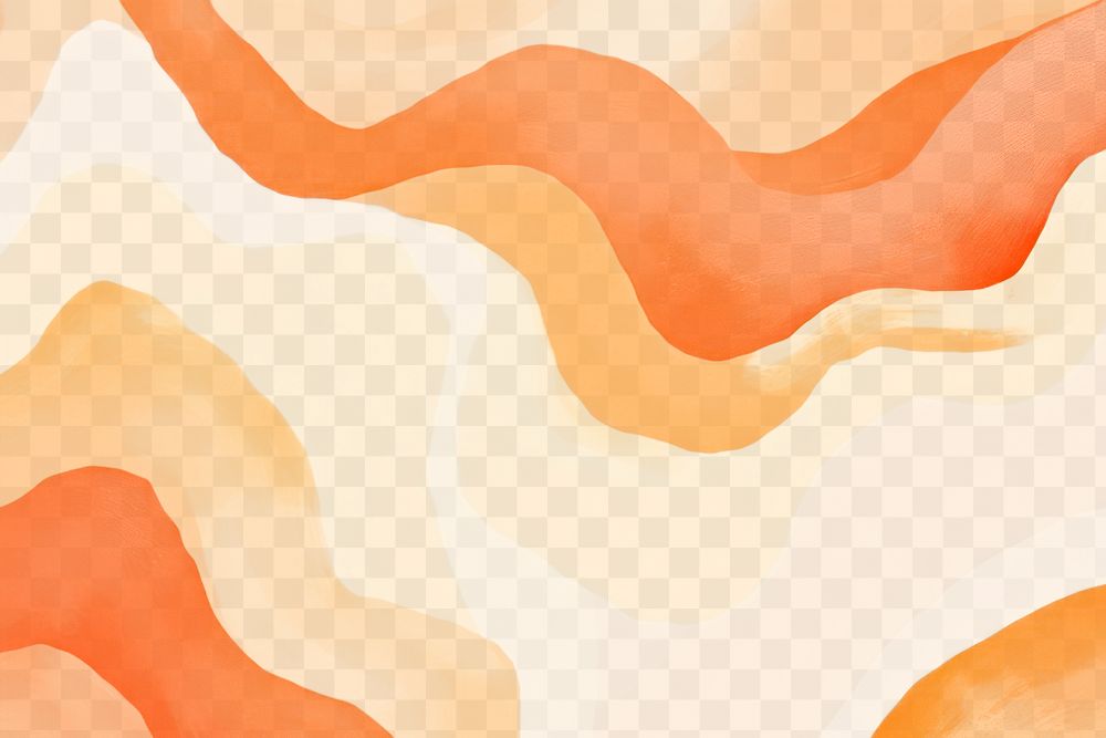Vibrant abstract orange wave png | Free PNG - rawpixel