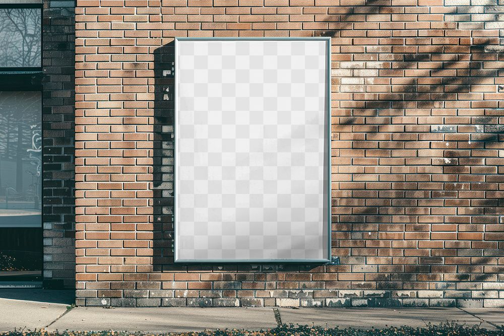 Urban brick wall poster png | Free PNG - rawpixel