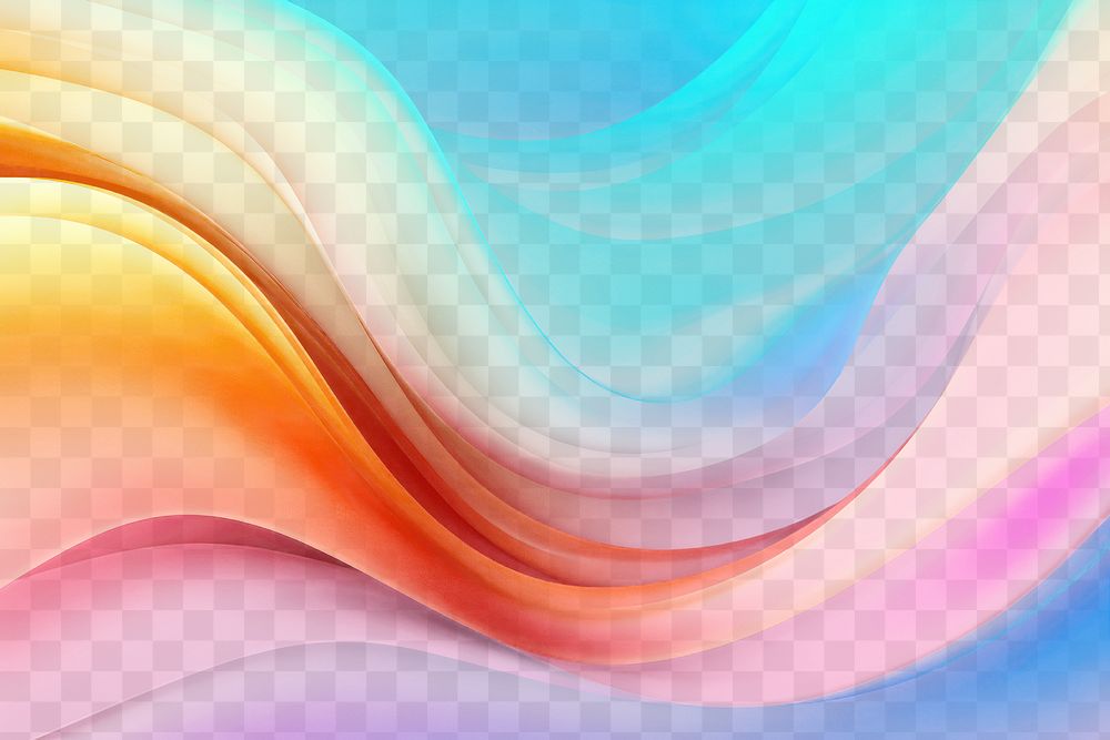 Vibrant abstract colorful wave png | Free PNG - rawpixel