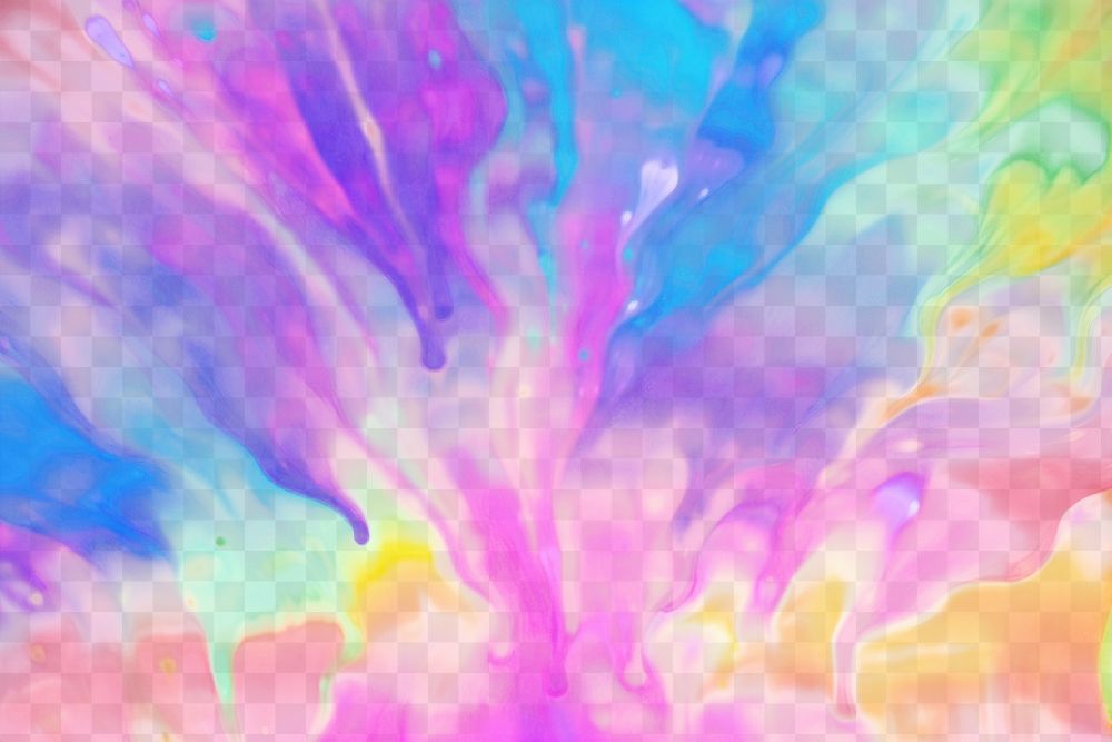 Vibrant abstract colorful paint png | Free PNG - rawpixel