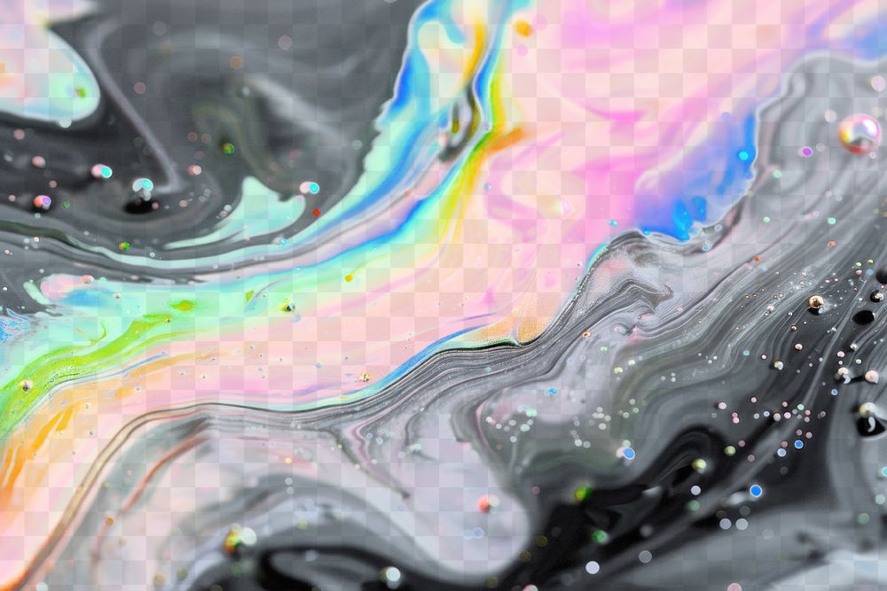 Vibrant abstract fluid png overlay | Free PNG - rawpixel