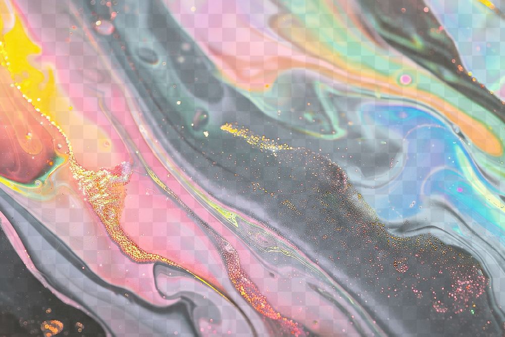 Vibrant abstract fluid png overlay | Free PNG - rawpixel