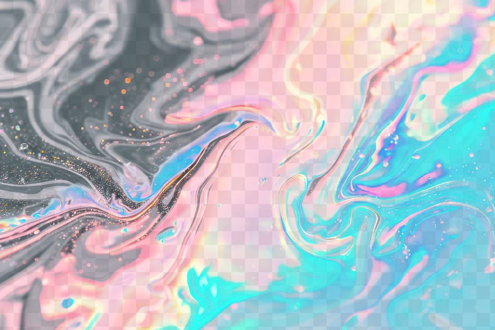 Vibrant abstract fluid png overlay | Free PNG - rawpixel
