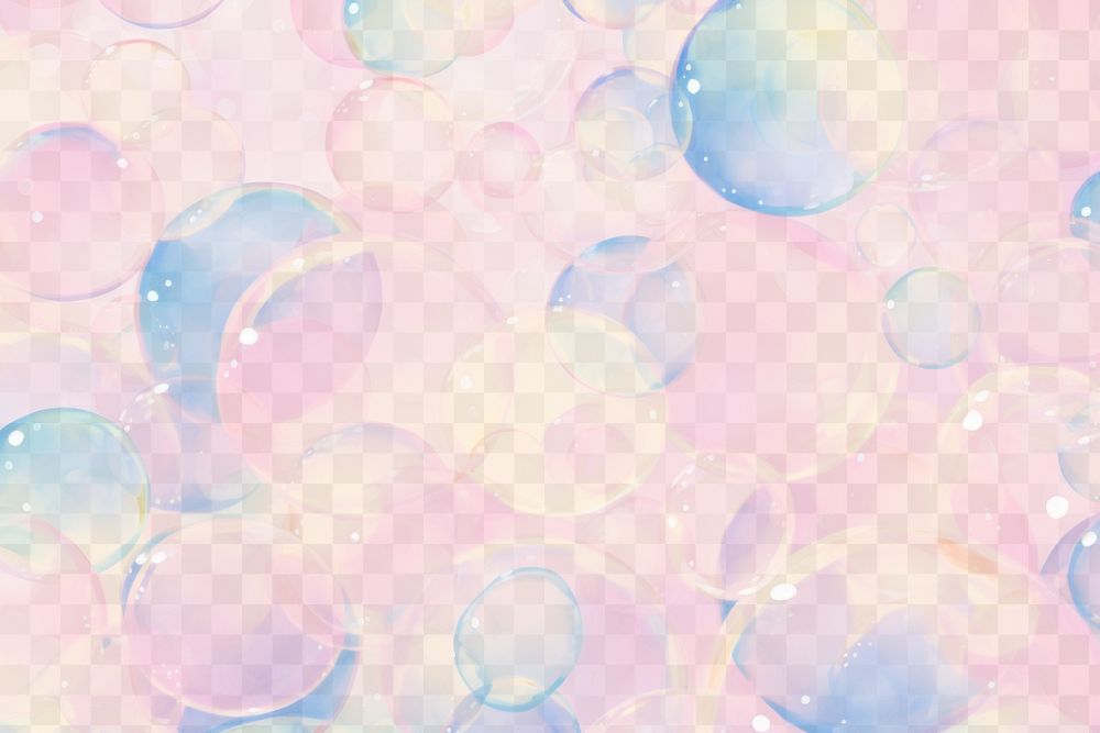 Colorful bubbles pastel png overlay | Free PNG - rawpixel