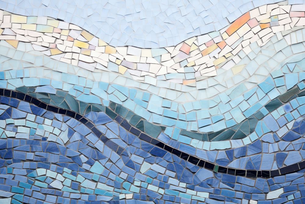 PNG colorful mosaic wave pattern, | Free PNG - rawpixel