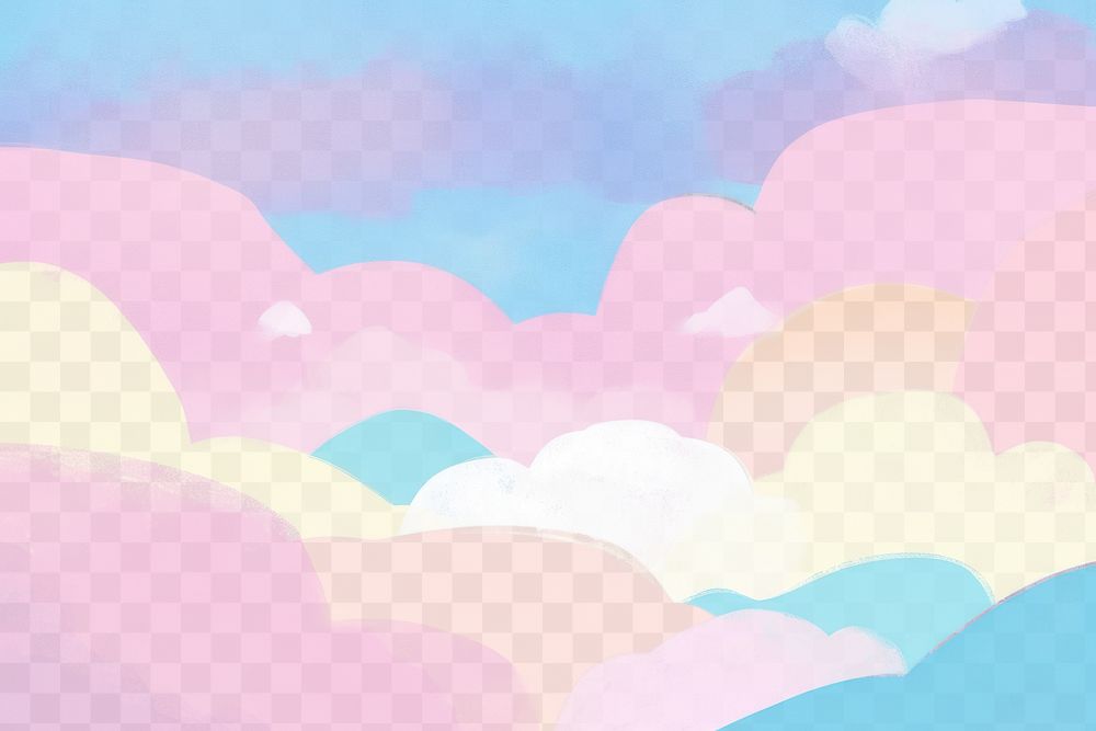 Colorful abstract cloud png overlay | Free PNG - rawpixel