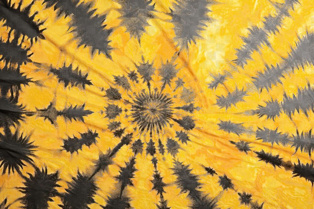 Vibrant tie-dye spiral pattern fabric | Free PNG - rawpixel