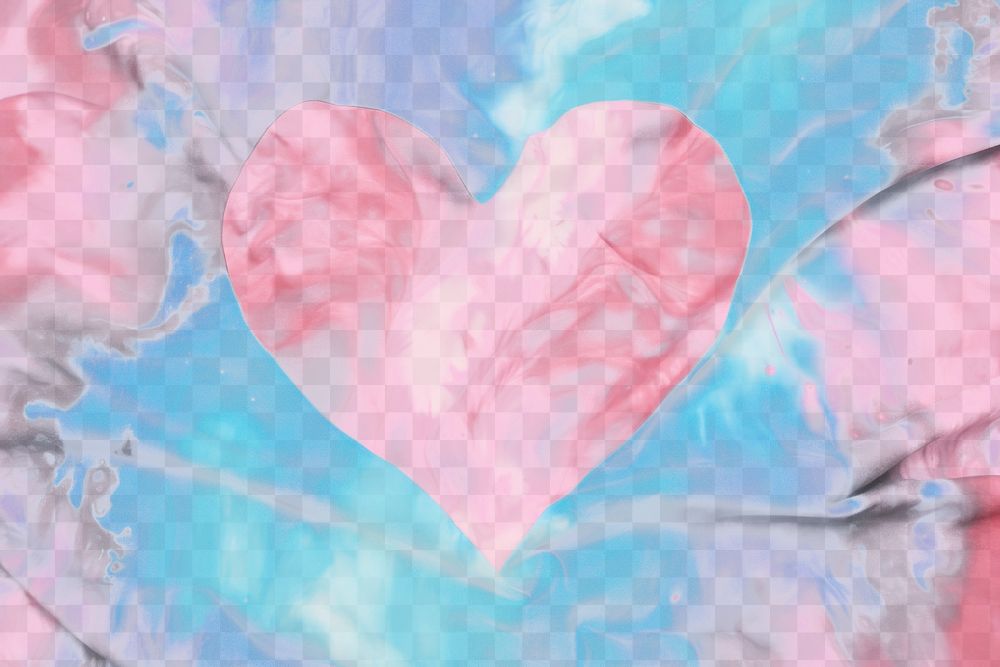 Vibrant abstract heart texture png | Free PNG - rawpixel