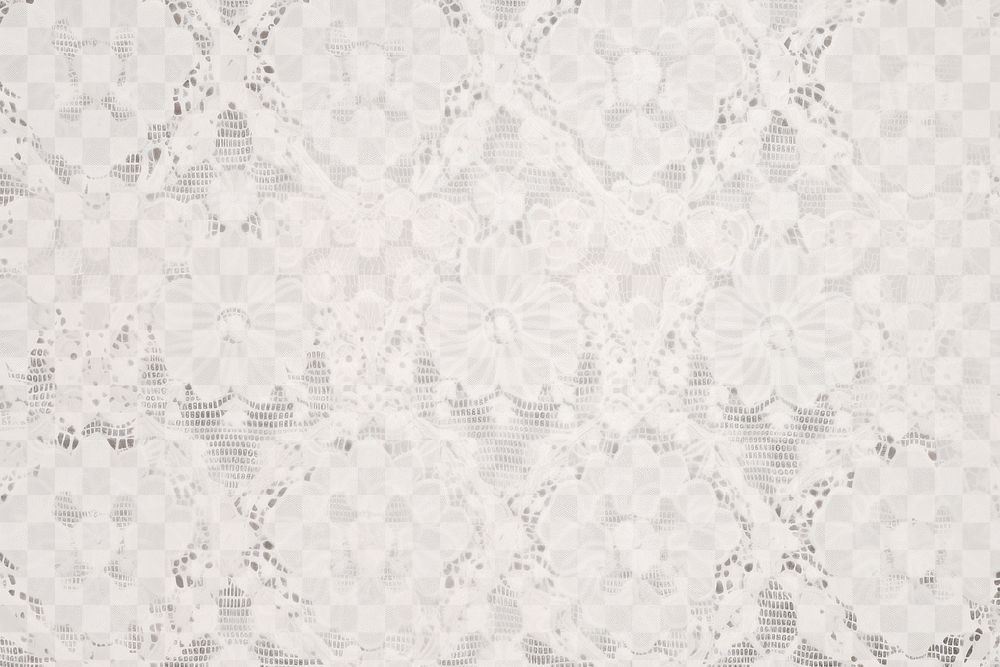 Elegant floral lace pattern fabric | Premium PNG - rawpixel