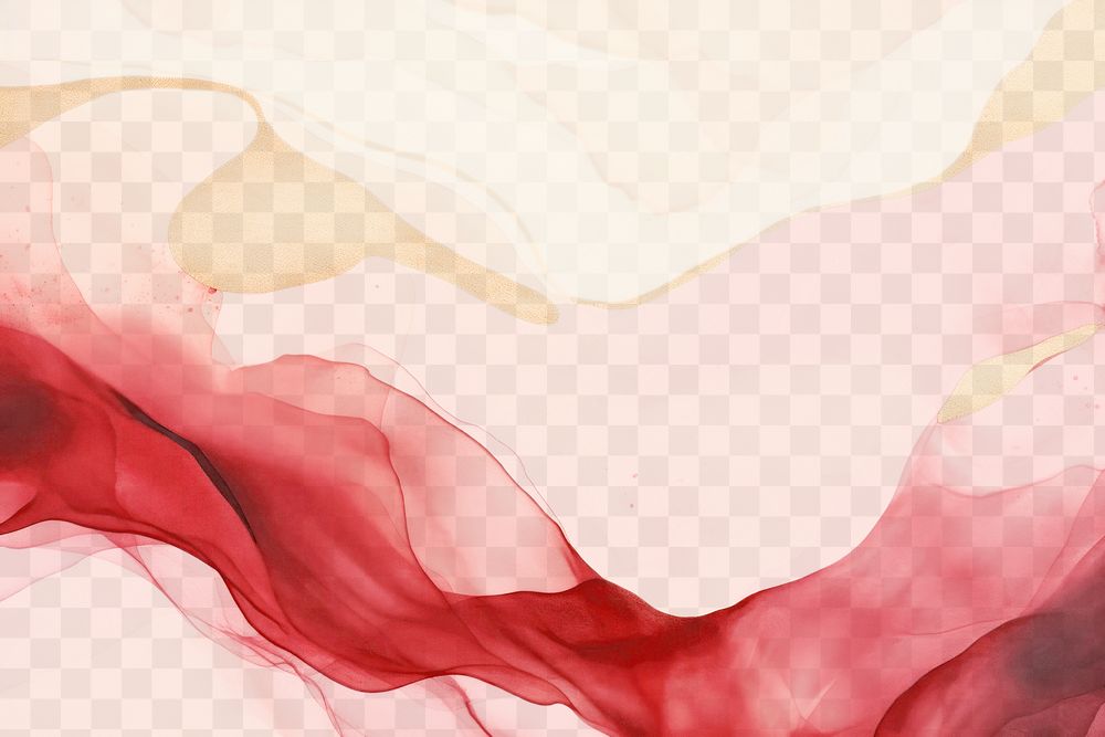 Abstract fluid red gold png | Free PNG - rawpixel