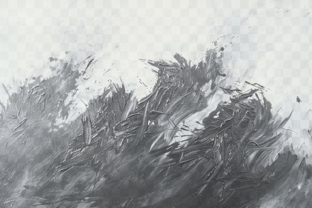 Abstract monochrome png paint texture | Free PNG - rawpixel