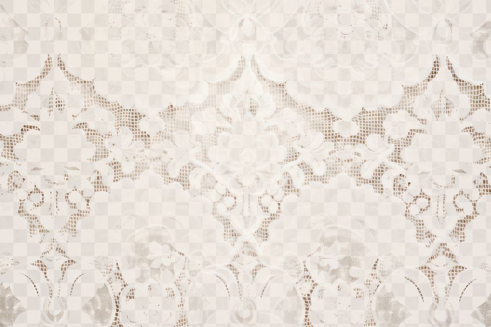 Elegant floral lace pattern fabric | Premium PNG - rawpixel