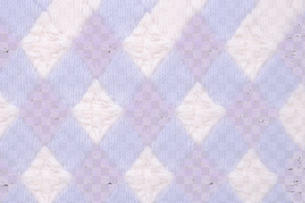 Purple knitted diamond pattern fabric | Free PNG - rawpixel