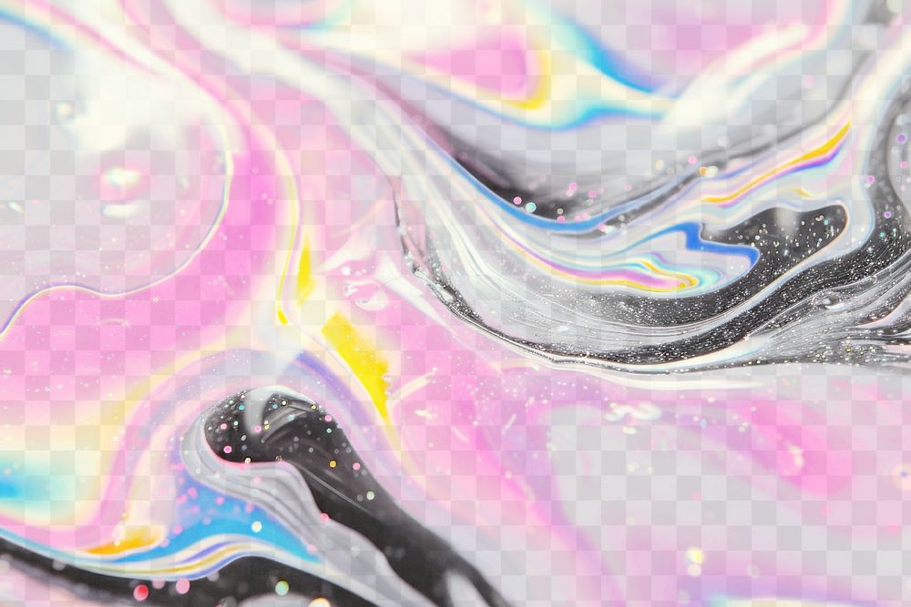 Vibrant abstract fluid png overlay | Free PNG - rawpixel