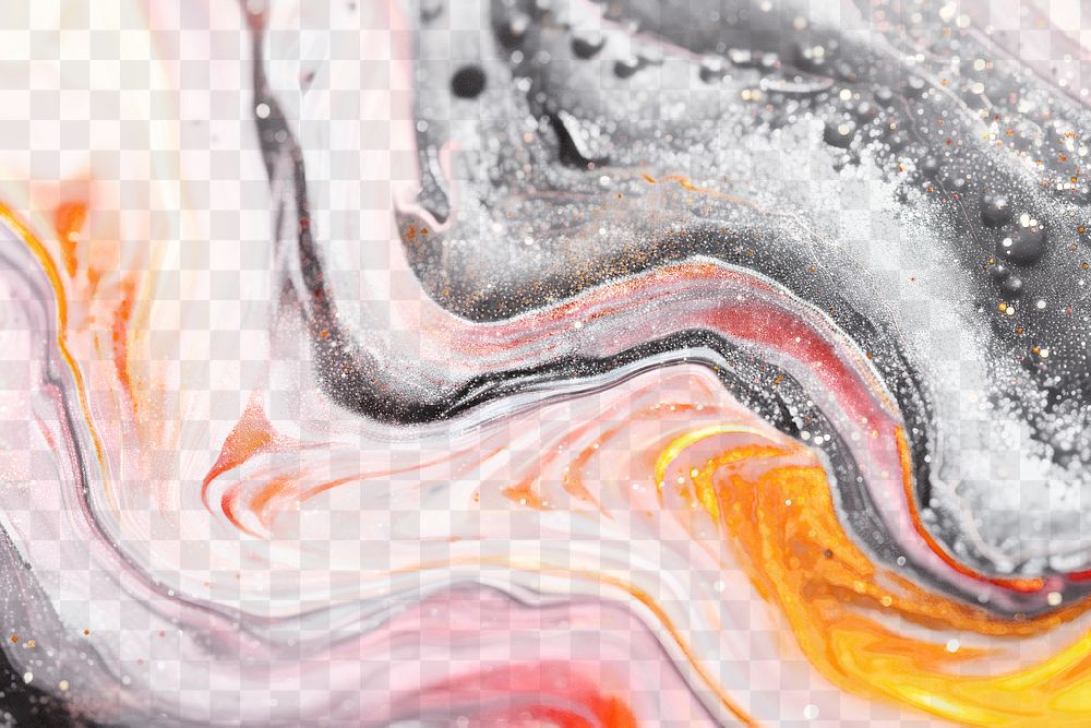 Vibrant abstract fluid png paint | Free PNG - rawpixel