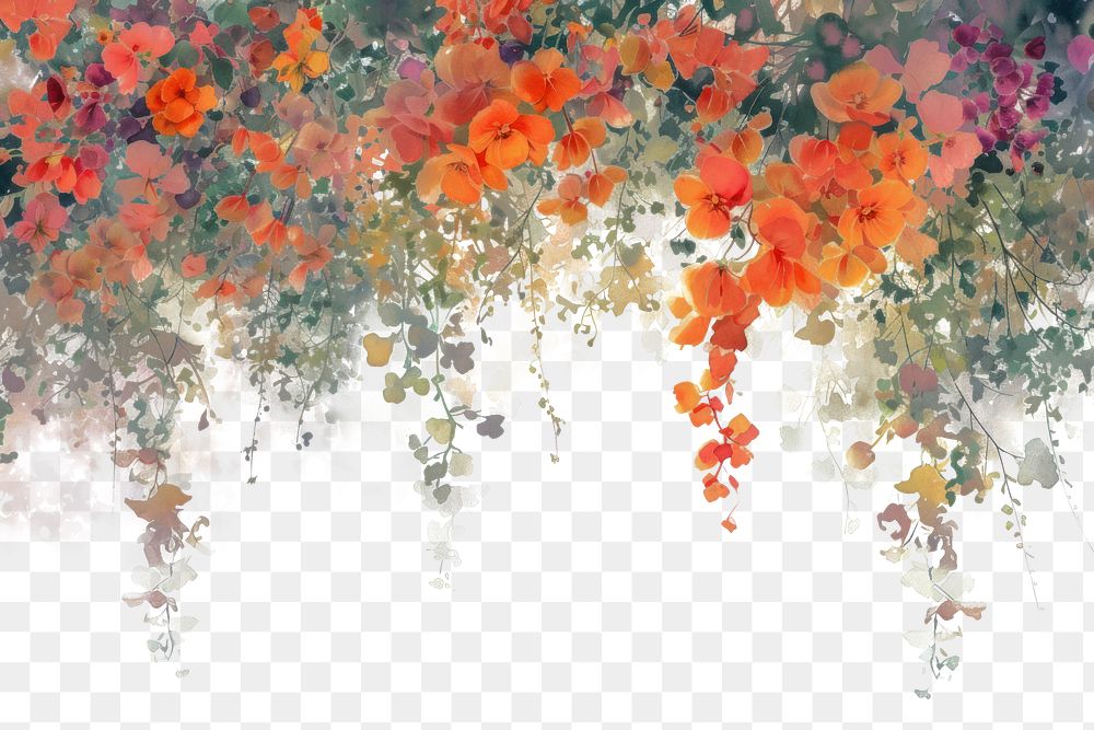 PNG Bouquet nature painting pattern. | Free PNG - rawpixel
