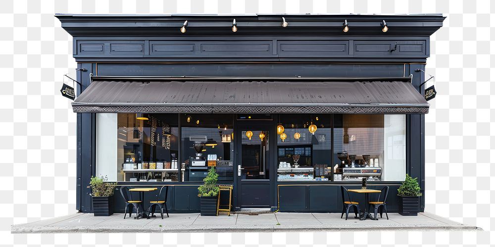 PNG Coffee shop architecture restaurant | Premium PNG - rawpixel