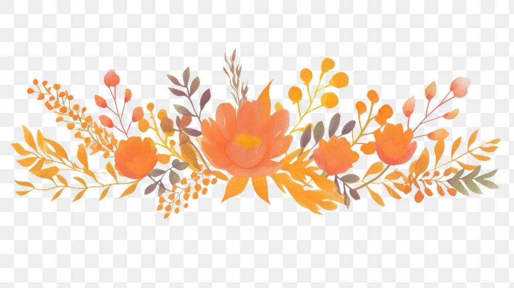 PNG Autumn bouquet as divider | Free PNG - rawpixel