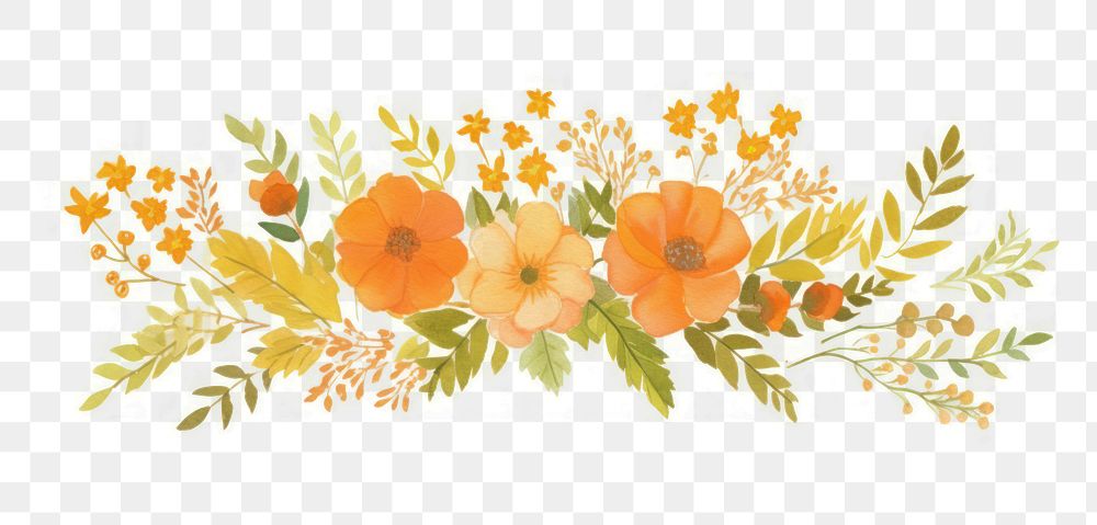 PNG Autumn bouquet as divider | Free PNG - rawpixel
