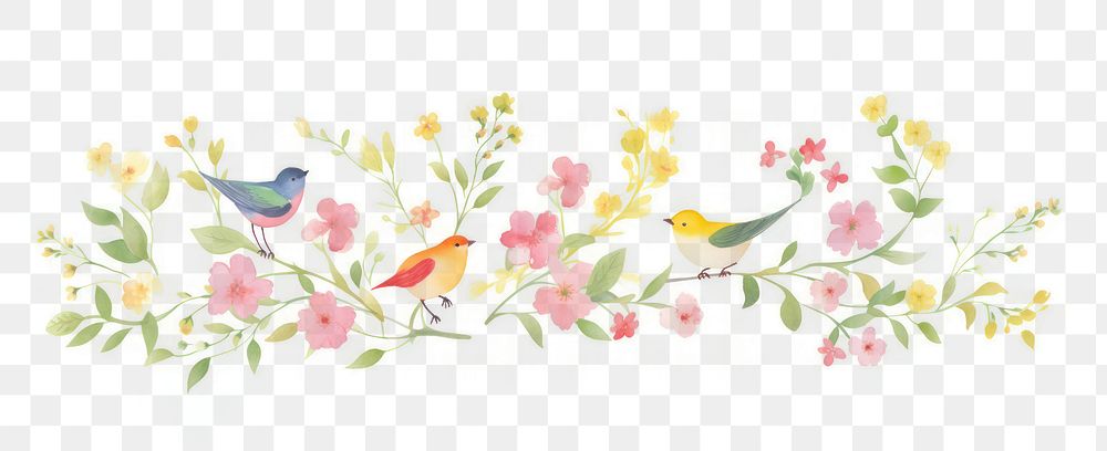 PNG Spring bouquet as divider | Free PNG - rawpixel