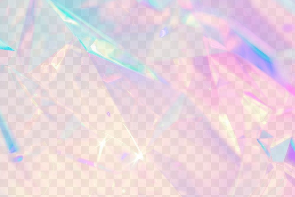 Colorful holographic crystal png overlay | Free PNG - rawpixel