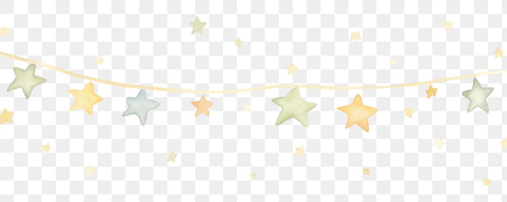 PNG Stars as divider watercolor | Free PNG - rawpixel