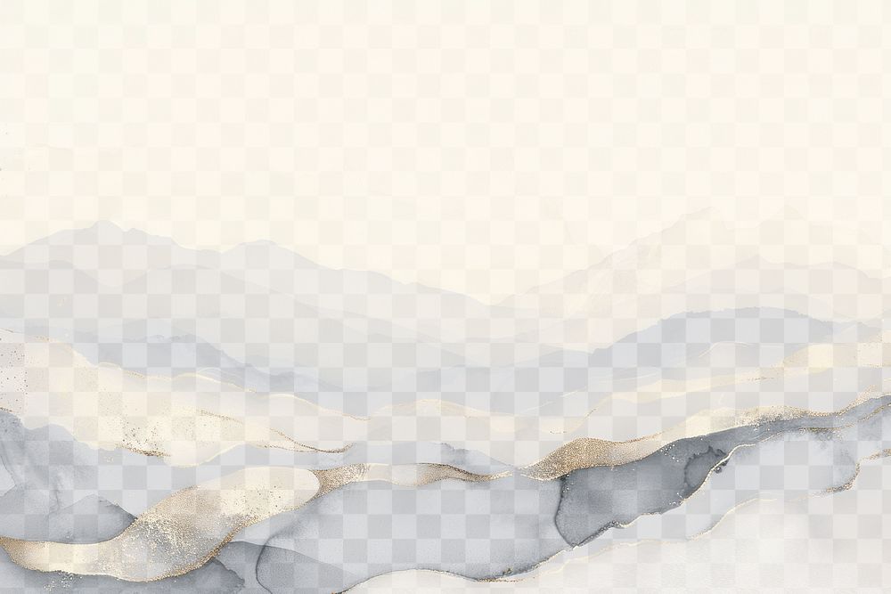Elegant abstract mountain png paint | Free PNG - rawpixel