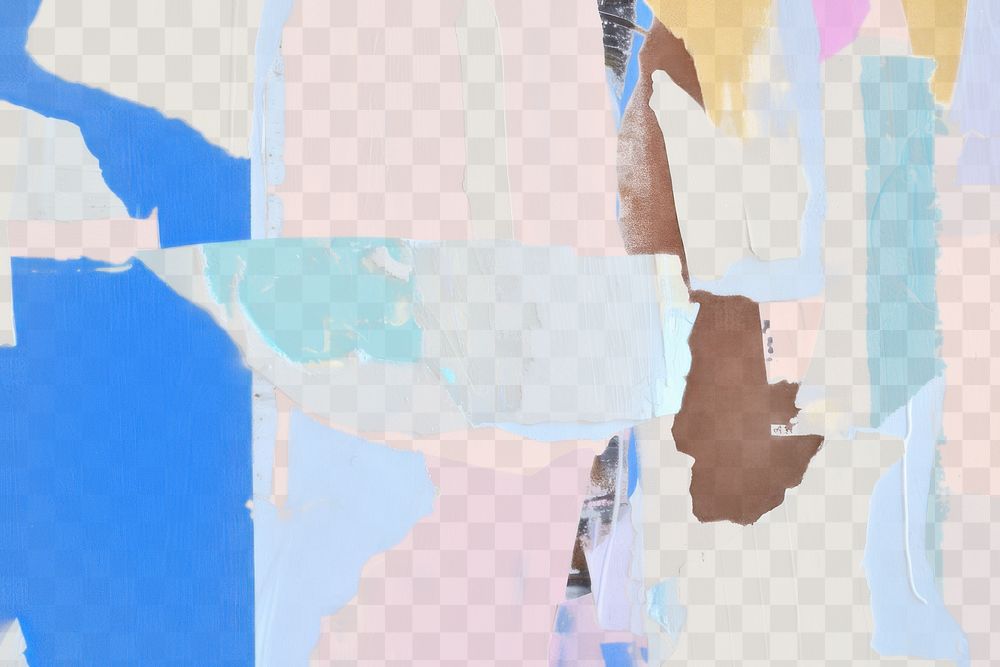 Abstract torn paper collage png | Free PNG - rawpixel