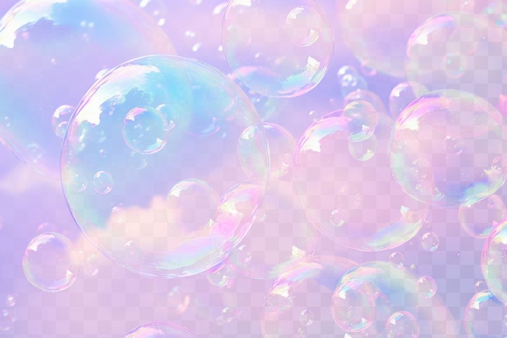 Dreamy pastel floating bubbles png | Free PNG - rawpixel