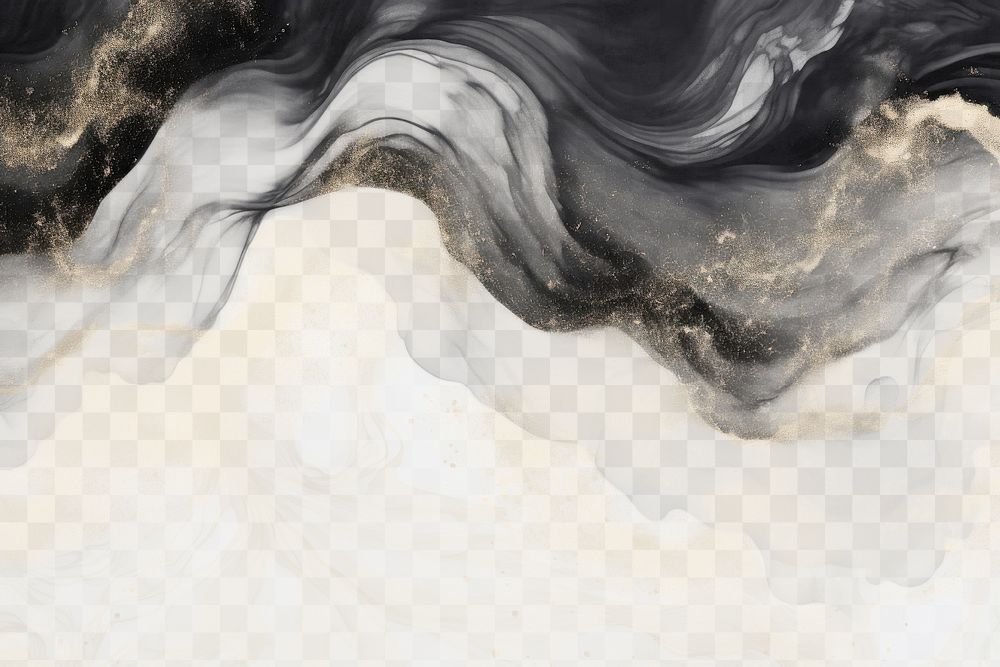 Elegant abstract gold black waves | Free PNG - rawpixel