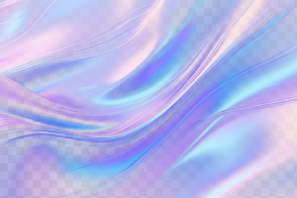 Abstract iridescent flowing waves png | Free PNG - rawpixel