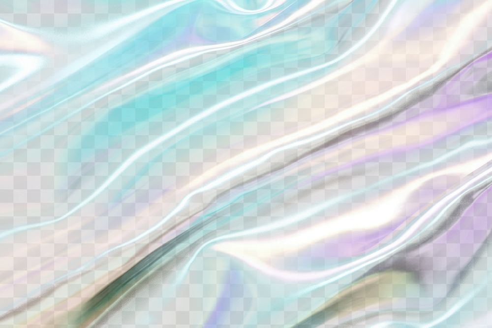Colorful iridescent abstract waves png | Free PNG - rawpixel