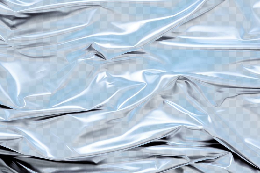 Shiny metallic blue fabric folds | Free PNG - rawpixel