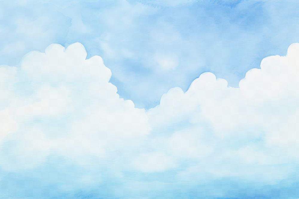 Serene watercolor sky png paint | Free PNG - rawpixel