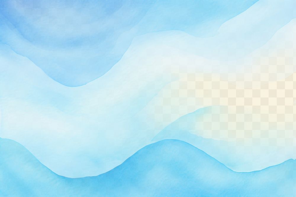 Abstract watercolor waves png paint | Free PNG - rawpixel