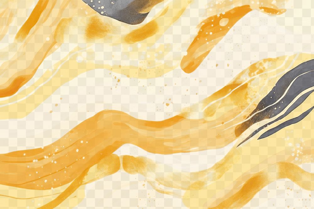 Vibrant abstract yellow waves png | Free PNG - rawpixel
