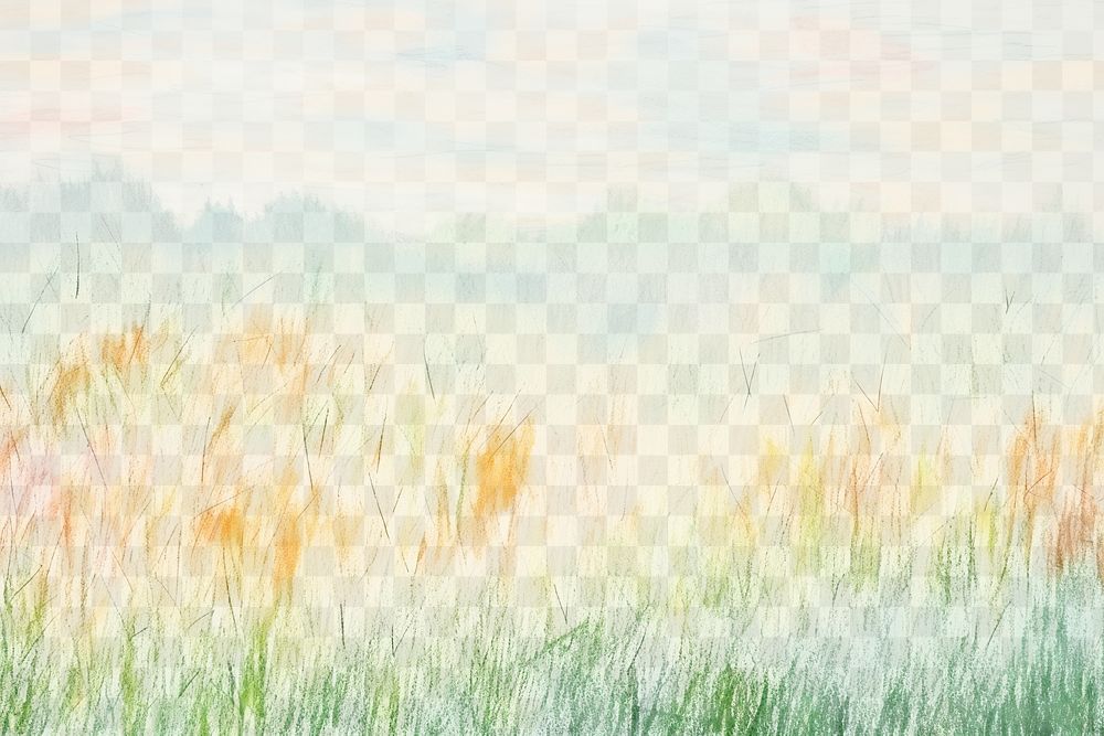 Vibrant grassy field png paint | Free PNG - rawpixel