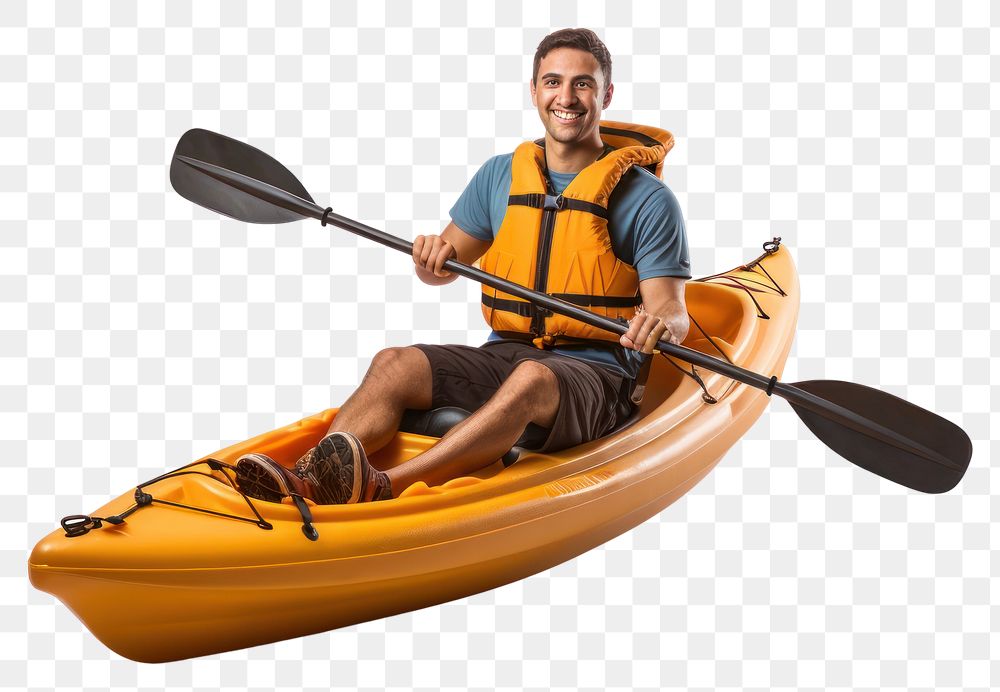 PNG Kayak recreation lifejacket kayaking | Premium PNG - rawpixel