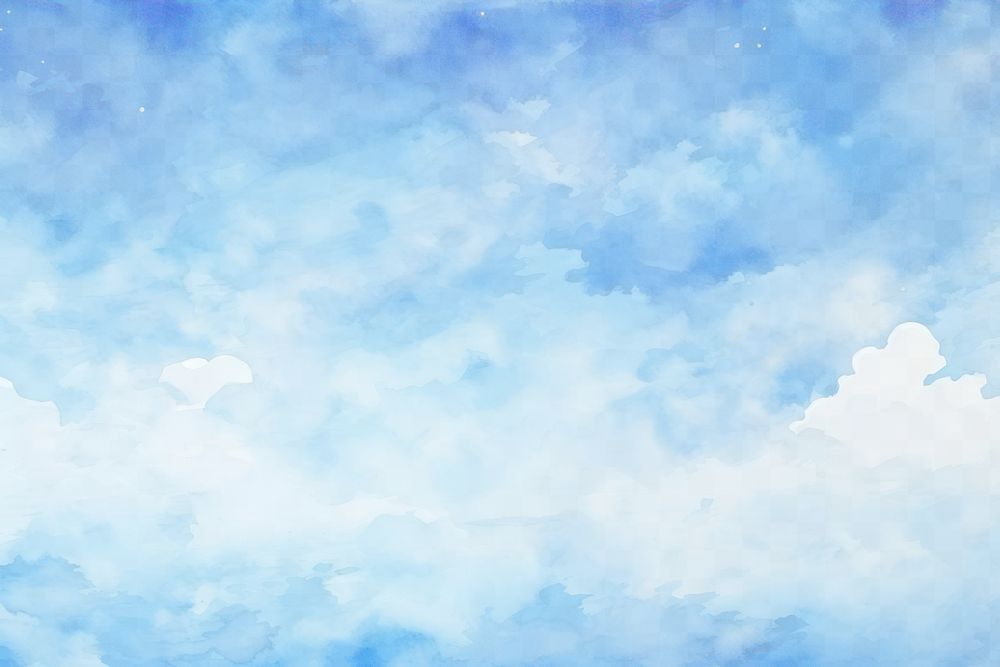 Serene watercolor sky png paint | Free PNG - rawpixel