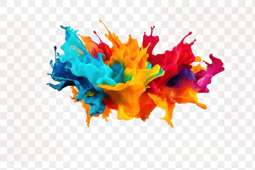 PNG Color splash art white | Free PNG - rawpixel