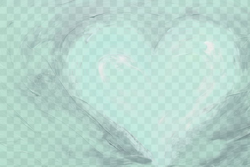 Abstract green heart painting png | Free PNG - rawpixel