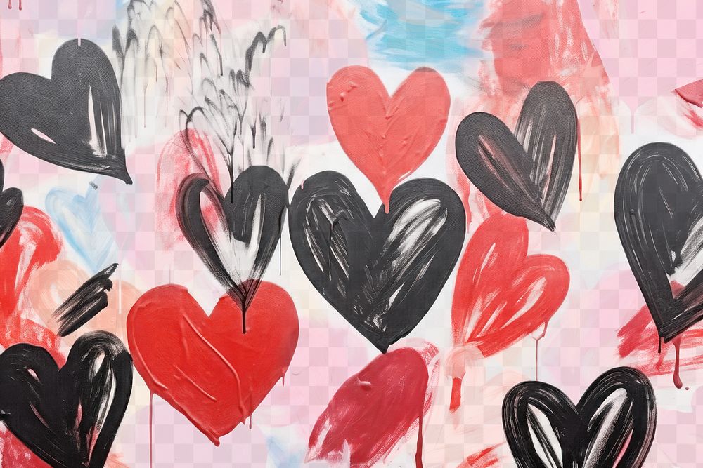 Vibrant abstract heart pattern png | Free PNG - rawpixel