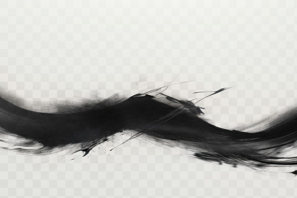Abstract fluid black png paint | Free PNG - rawpixel