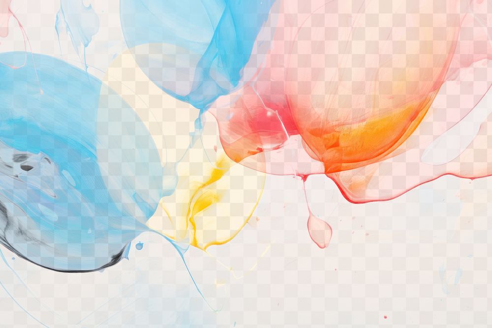 Vibrant abstract watercolor png paint | Free PNG - rawpixel